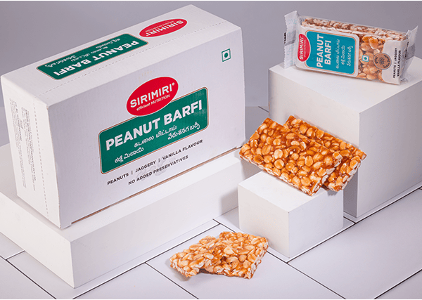 Buy Peanut Barfi Pack of 12 - Rs 40 Each | SIRIMIRI Snack Sweets