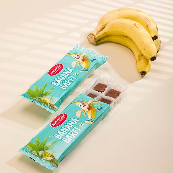 Banana Barfi Tray Pack, Rs 50 per Pack | Healthy Banana Sweet for Kids ...