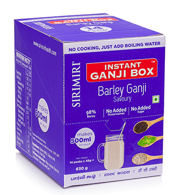 Order Instant Barley Ganji | Pack of 14 × 45 g | SIRIMIRI